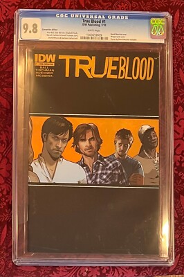 2010 True Blood #1 IDW Publishing, 7/10 CGC 9.8 White Pages Wraparound ...