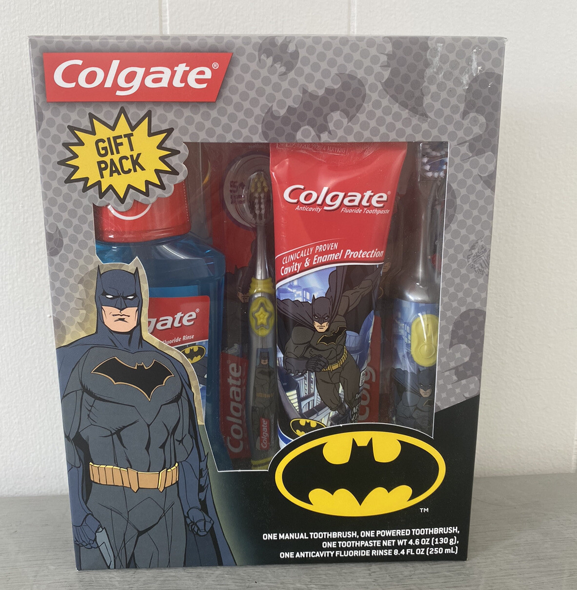 Colgate Kids Toothbrush Toothpaste Mouthwash Gift Set Batman for sale ...