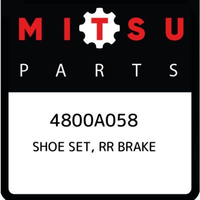 4800A058 Mitsubishi Shoe set, rr brake 4800A058, New Genuine OEM Part ...