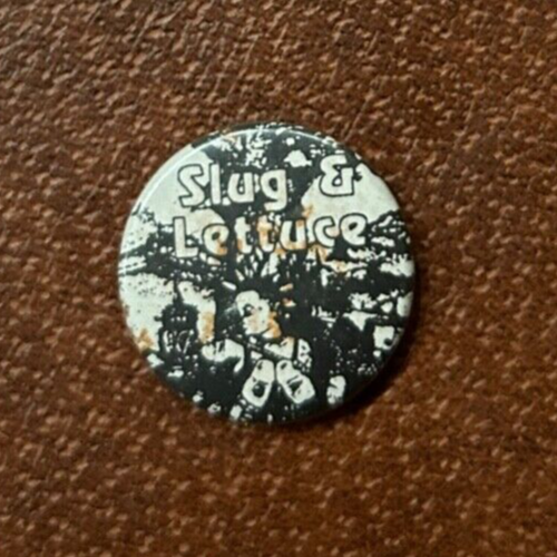 Slug & Lettuce VIntage Punk Rock Illustrated Button Band Music | eBay