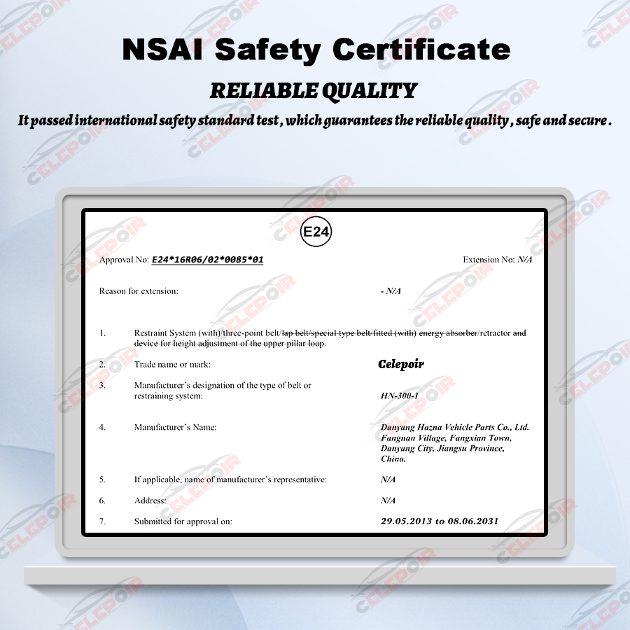 3 Point Adjustable Seat Belt Straps Car Vehicle Belt for Chevrolet ...