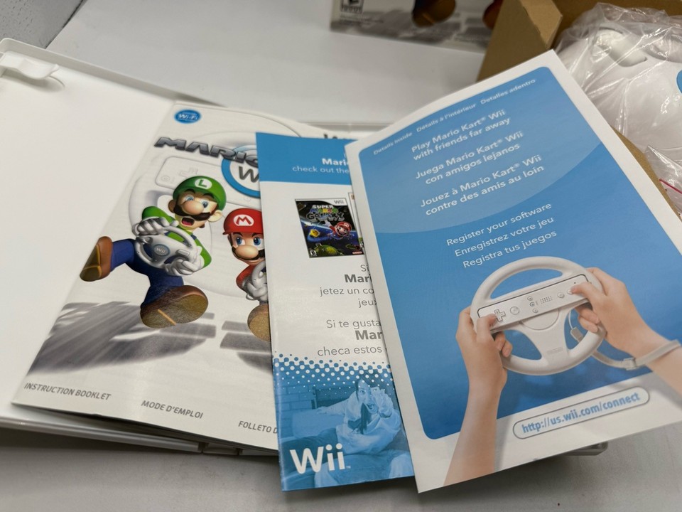 Mario Kart Wii Big Box Bundle Nintendo Wii Complete With Game Wii Wheel ...