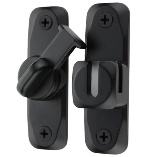 Flip Door Latch Black 180 Degree Heavy Duty Bar Gate Latches Safety ...