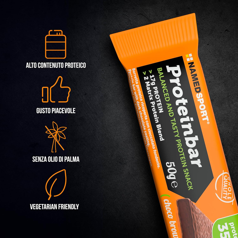 NAMEDSPORT Proteinbar, Barretta Energetica Gusto Choco Brownie Con 35% ...