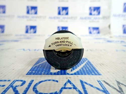 HUBBELL HBL4720C TWIST LOCK MALE PLUG 15A 125V | eBay