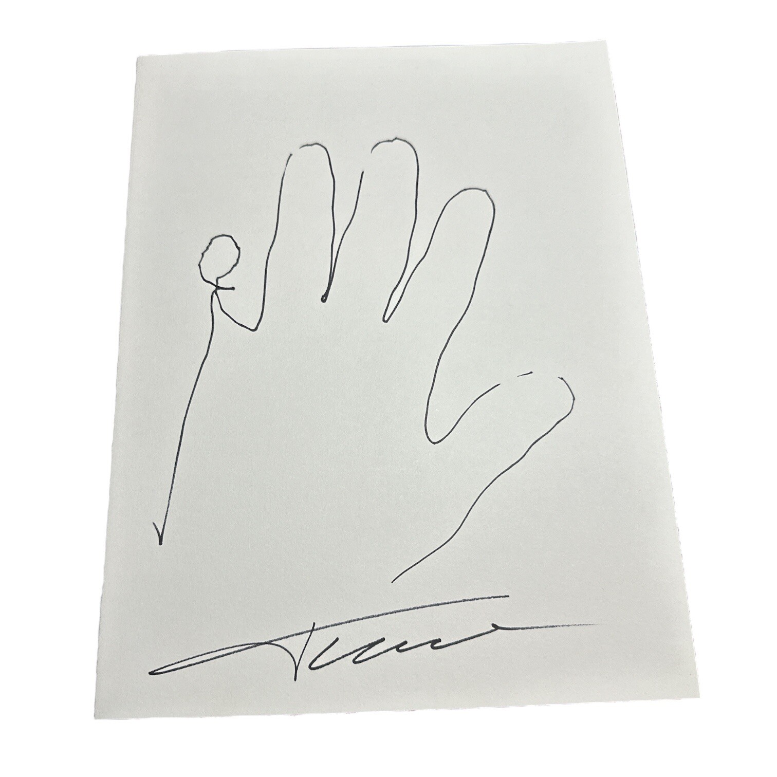 Trace Adkins Signed Autograph 9x12” Hand Tracing! Country Music Opry ...