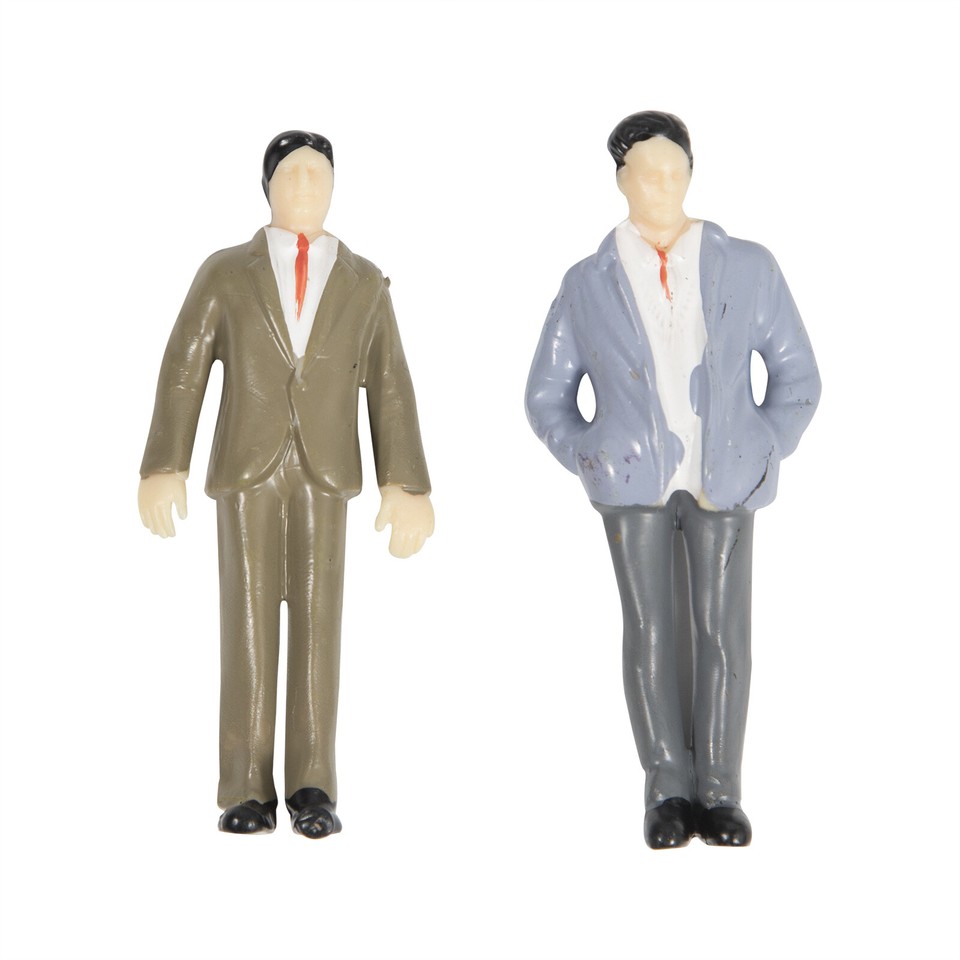 14PCS 1:25 Model Trains Miniature Painted Figures G Scale People ...