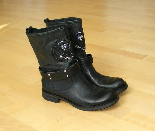 coole Smiley Boots Stiefeletten Gr. 40 - Top Zustand | eBay