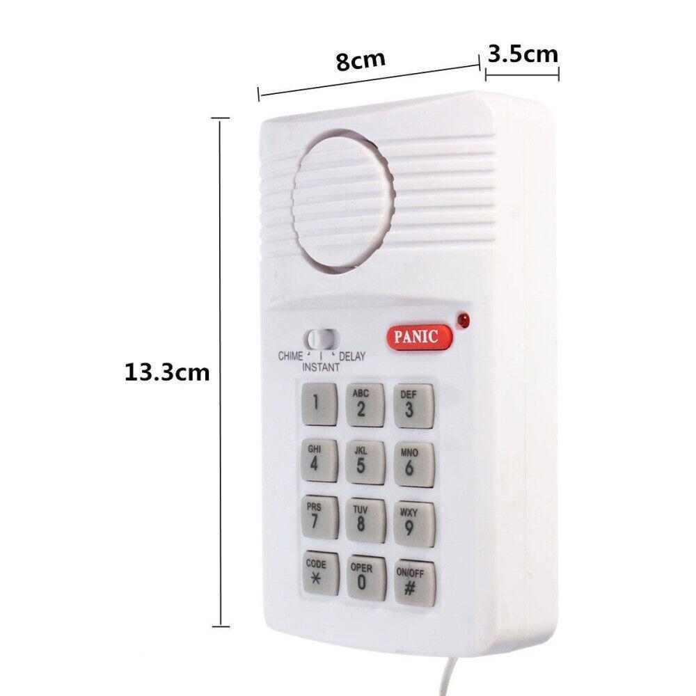 Burglar Wireless Door Alarm Window Alarms Password Alarm Keypad Loud ...