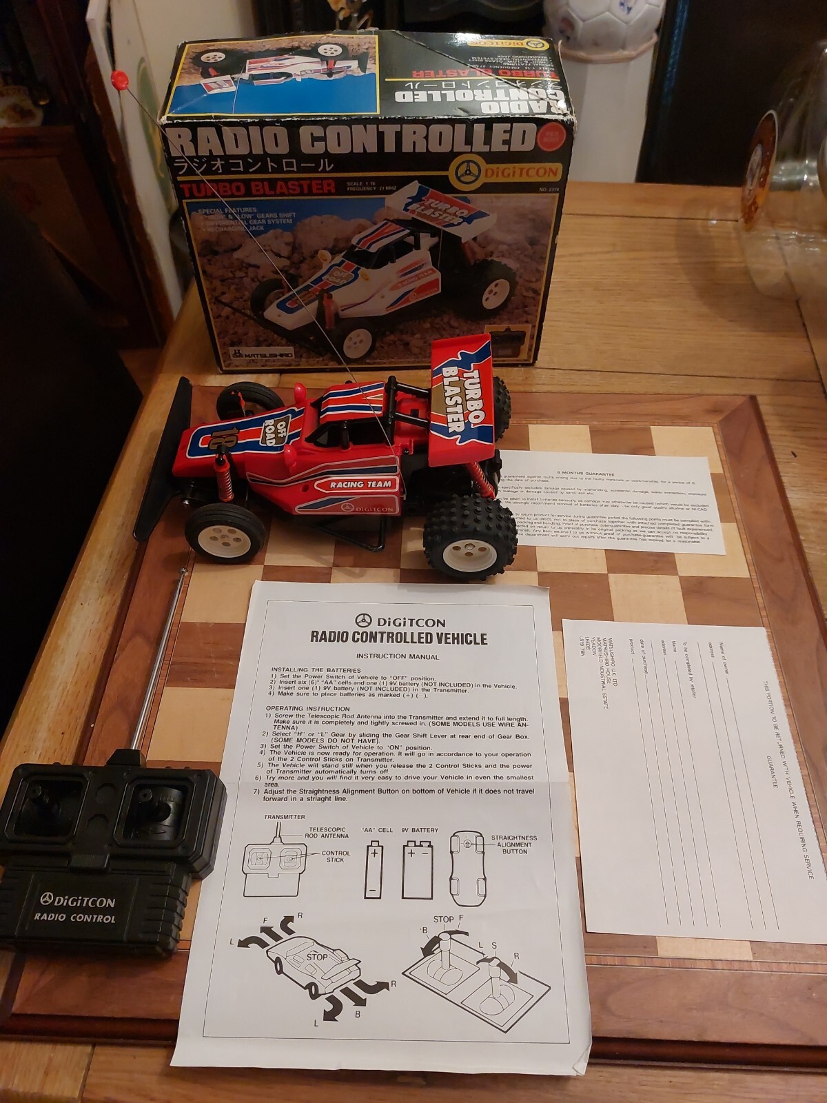 Vintage 1980s Boxed DIGITCON TURBO BLASTER No. 2314 Radio Controlled ...