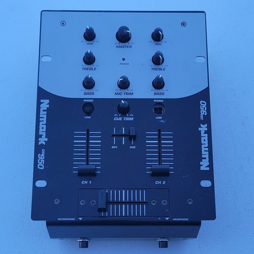 Working NUMARK DM950 DJ Mixer Phono Preamp Line Microphone- No Power ...
