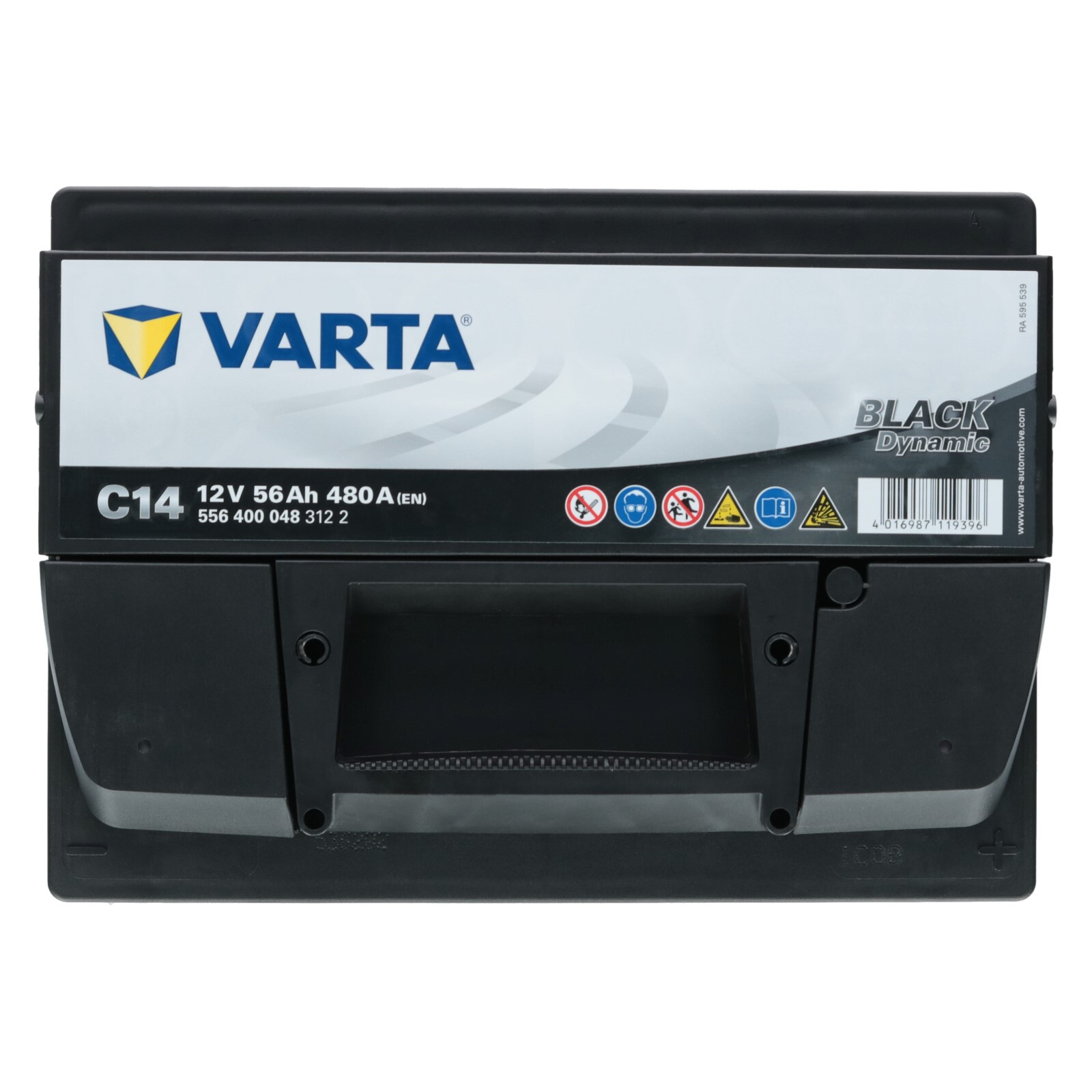 Varta 12V 56 Ah 480A/EN C14 Black Dynamic Autobatterie Starterbatterie ...