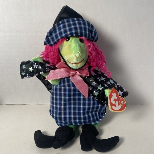 Ty SCARY Witch Beanie Baby Plush DOB October 25, 2000 Retired Halloween ...