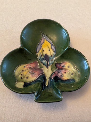 Moorcroft pottery clover leaf shaped small dish, decoration | eBay