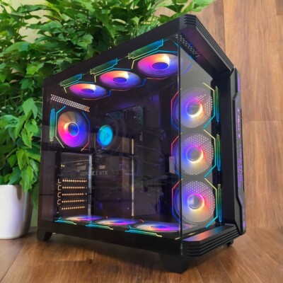 Gaming PC ARGB liquid UP i7-9700 64GB RAM 2TB SSD 1TB HDD RTX 4060 ...