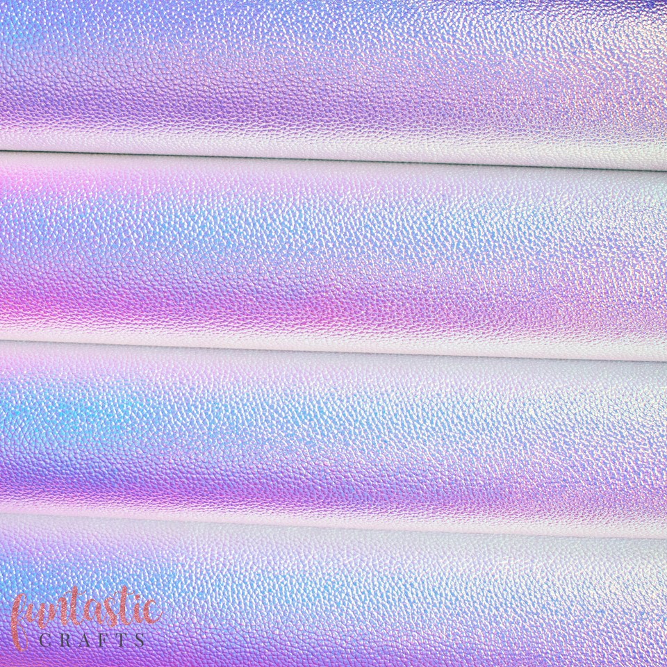 Iridescent Textured Colour Changing Metallic Leatherette Fabric ...