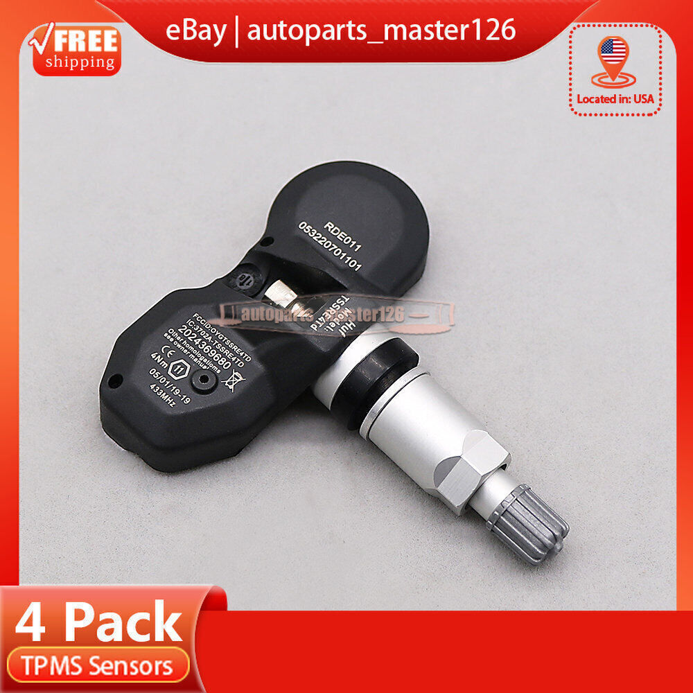 Set (4) TPMS 433MHz For BMW E53 E70 E71 E85 E89 Tire Pressure ...