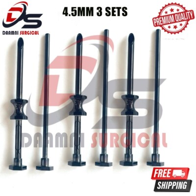 HRT Trocar 4.5mm Hormone Replacement Pellet Insertion Kit Black Coated ...