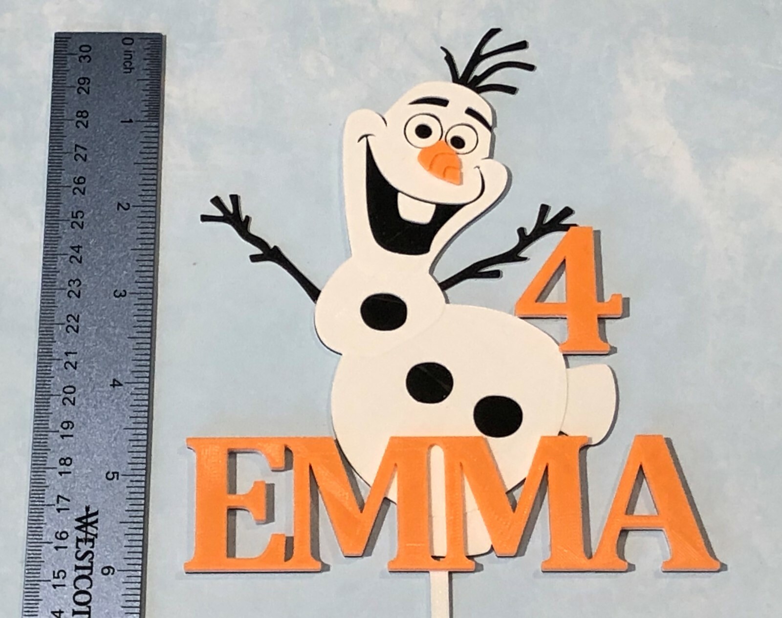 Olaf Cake Topper, Personalized Frozen Snowman Cake Topper Disney | eBay