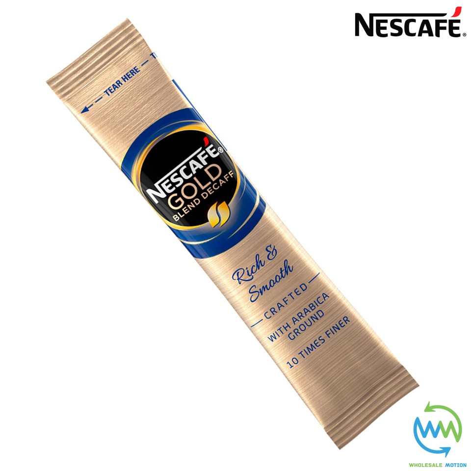NESCAFE GOLD Blend DECAF Individual COFFEE Sachets CUP Instant Sticks ...