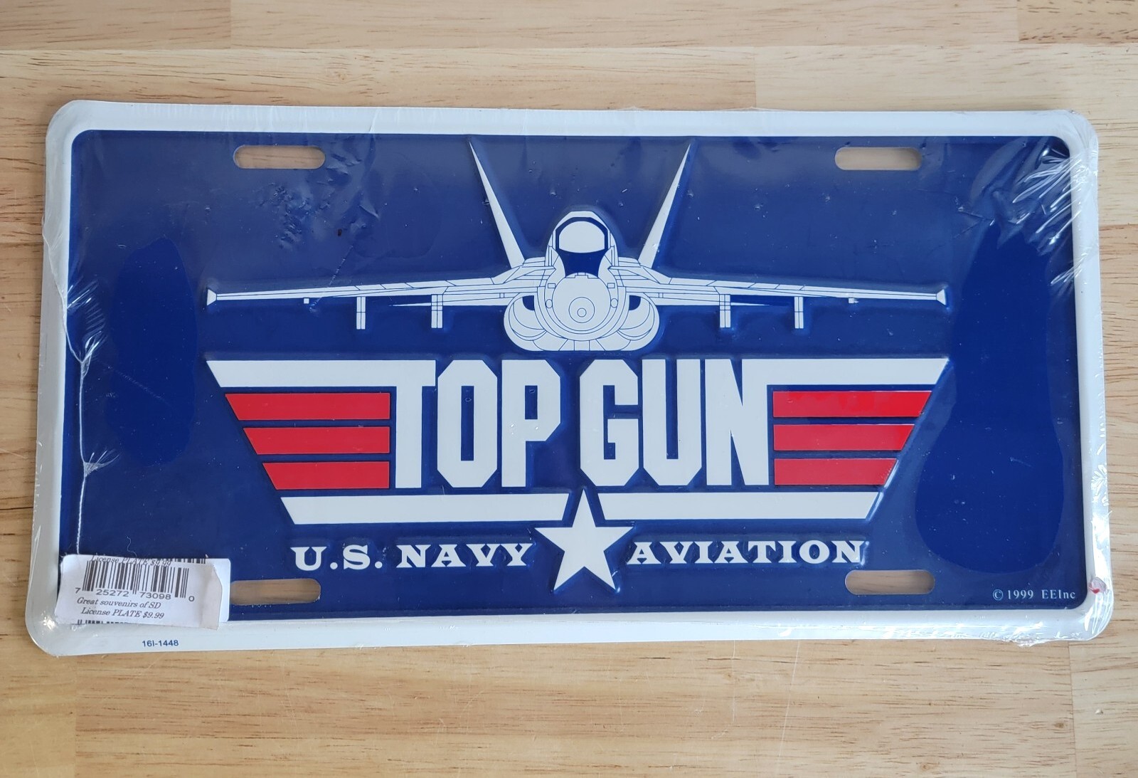 TOP GUN US NAVY AVIATION LICENSE PLATE AUTO STANDARD SIZE 6 X 12 inches ...
