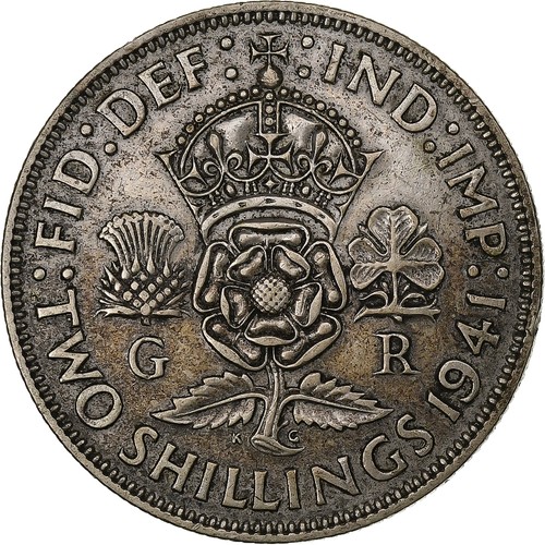 [#1308202] Great Britain, George VI, 2 Shillings, 1941, British Royal ...