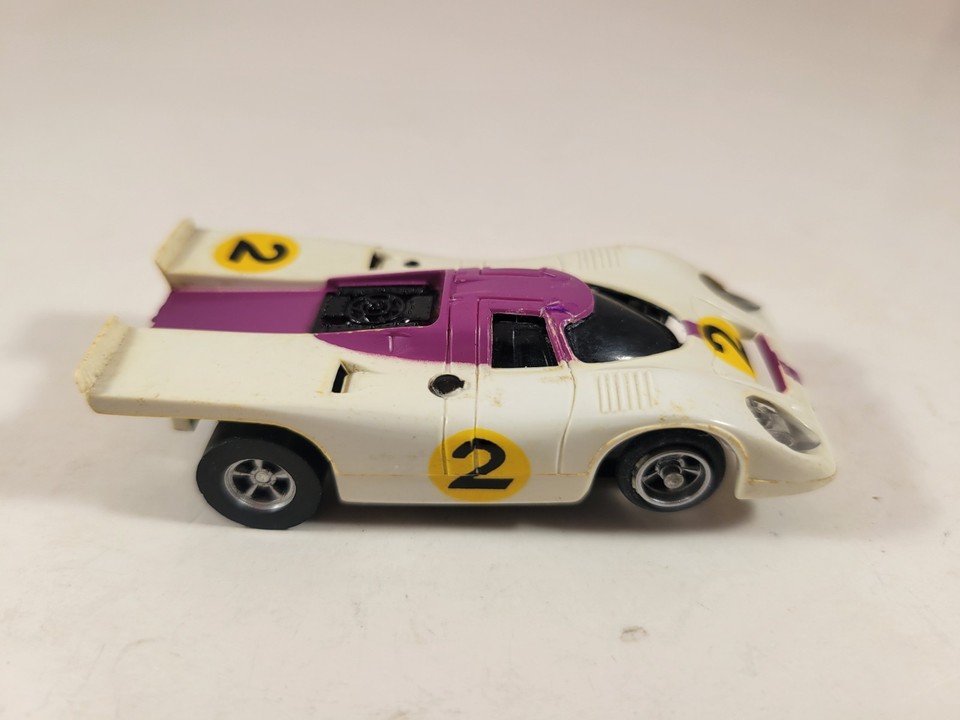 Vintage Aurora AFX Slot Car #1902 Porsche 917 In White & Purple RARE ...
