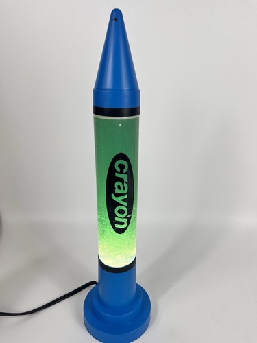 Vintage Crayola Crayon Lava Glitter Motion Lamp 90s Nursery Classroom ...
