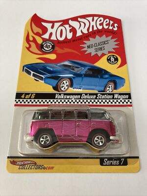 hot wheels Pink neo classics volkswagen deluxe station wagon # 2982/ ...