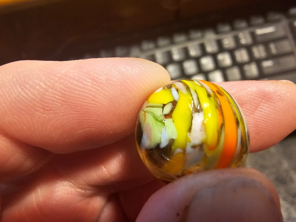 Christensen Agate Guinea Marble Antique Vintage Old Rare 11/16" Near ...