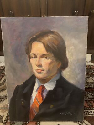 Louis Gothelf Oil Painting On Canvas Family Portrait Rare 24x18 Jewish ...