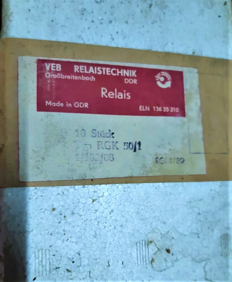 Lot of RFT FGB RGK 50/1 Reed Relay 2V - 56V 50/2 Inert Gas Chassis DDR ...