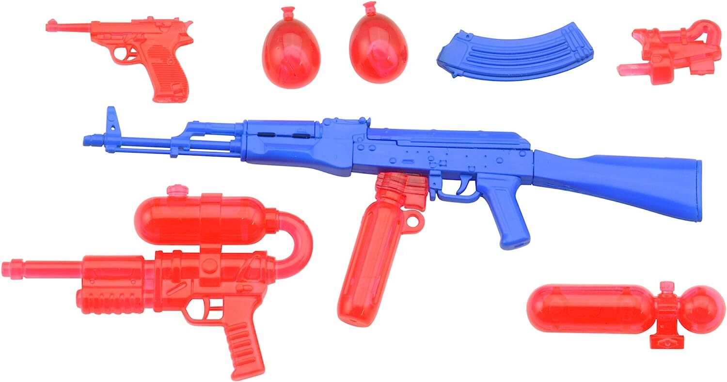 Little Armory LA040 Watergun B Blue x Clear Red Plastic Model | eBay