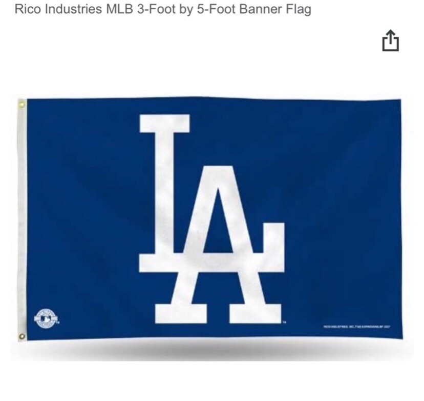 Los Angeles Dodgers Flag Large 3x5 Banner Logo Baseball MLB FREE ...