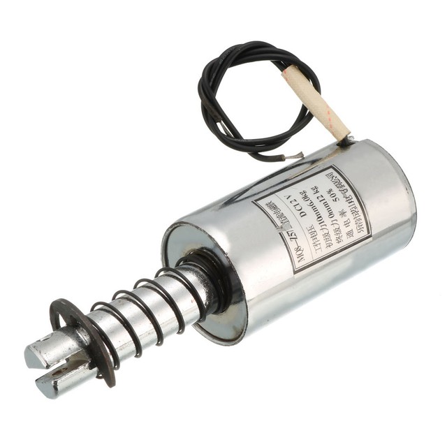 DC 12v 10mm 6kg Pull Type Tubular Solenoid Electromagnet W Spring ...