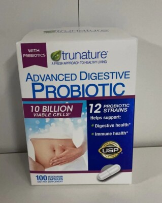 Trunature Advanced Digestive Probiotic Capsule - 100 Count | eBay