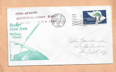 NIKE APACHE ARTIFICIAL COMET EXP OCT 10,1963 WALLOPS SWANSON SPACE NASA ...