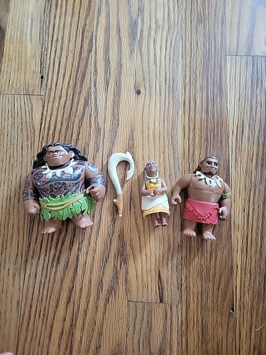 Disney Moana Maui PVC Figure With Hook, Cheif Tui, Gramma Talla | eBay