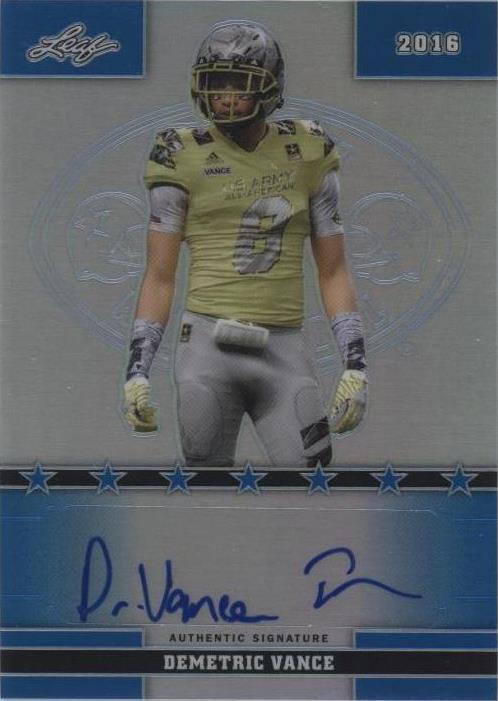 2016 Leaf U.S. Army All-American Bowl - Metal Autographs Demetric Vance ...