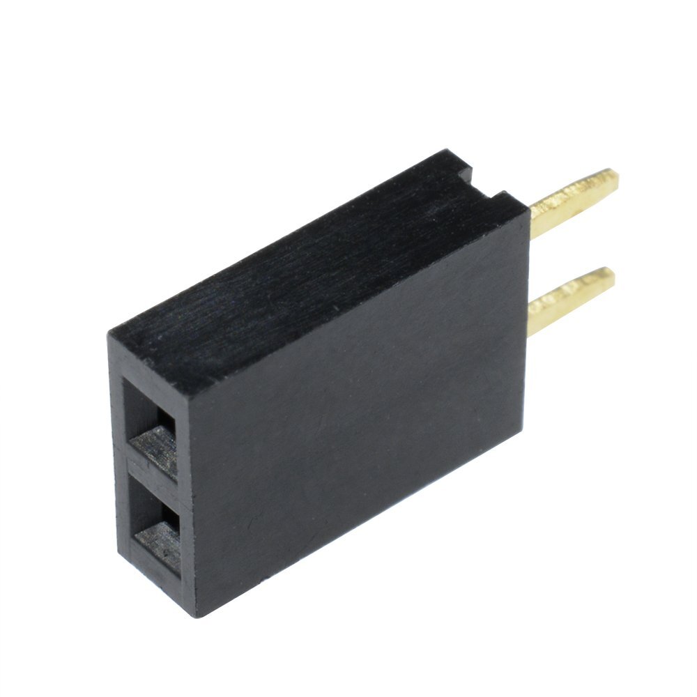 10PCS 2.54mm 2 Pins 1x2 Single Row Pitch PCB Socket Female Header | eBay UK