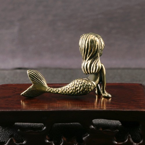 Handmade pure copper mermaid antique decorative handicraft collection ...