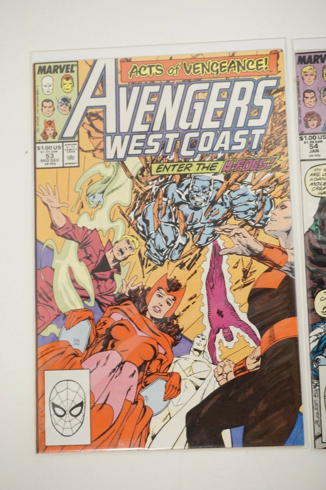 AVENGERS WEST COAST 53 54 Acts of Vengeance Thor Captain America ...