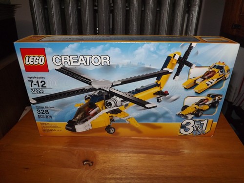 LEGO, CREATOR, YELLOW RACERS, 3 IN 1 KIT #31023, 328 PIECES, NEW IN BOX ...