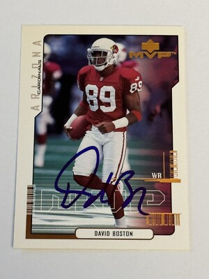 David Boston 2000 Upper Deck MVP Authentic Signed Autograph Auto Card ...