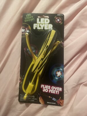 LED FLYER Flying Toy Battery Included.Flies Over 30 Feet. Yellow | eBay
