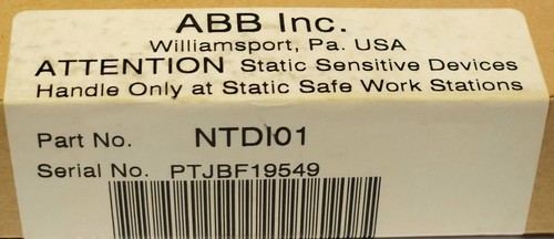SEALED ABB NTDI01 Network 90 Digital I/O Termination Module BAILEY ...