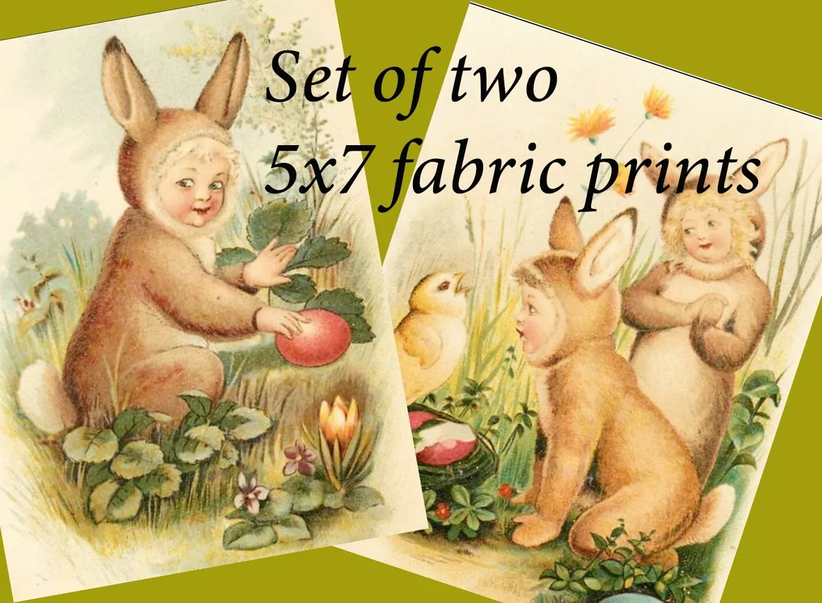 Vintage Easter Fabric