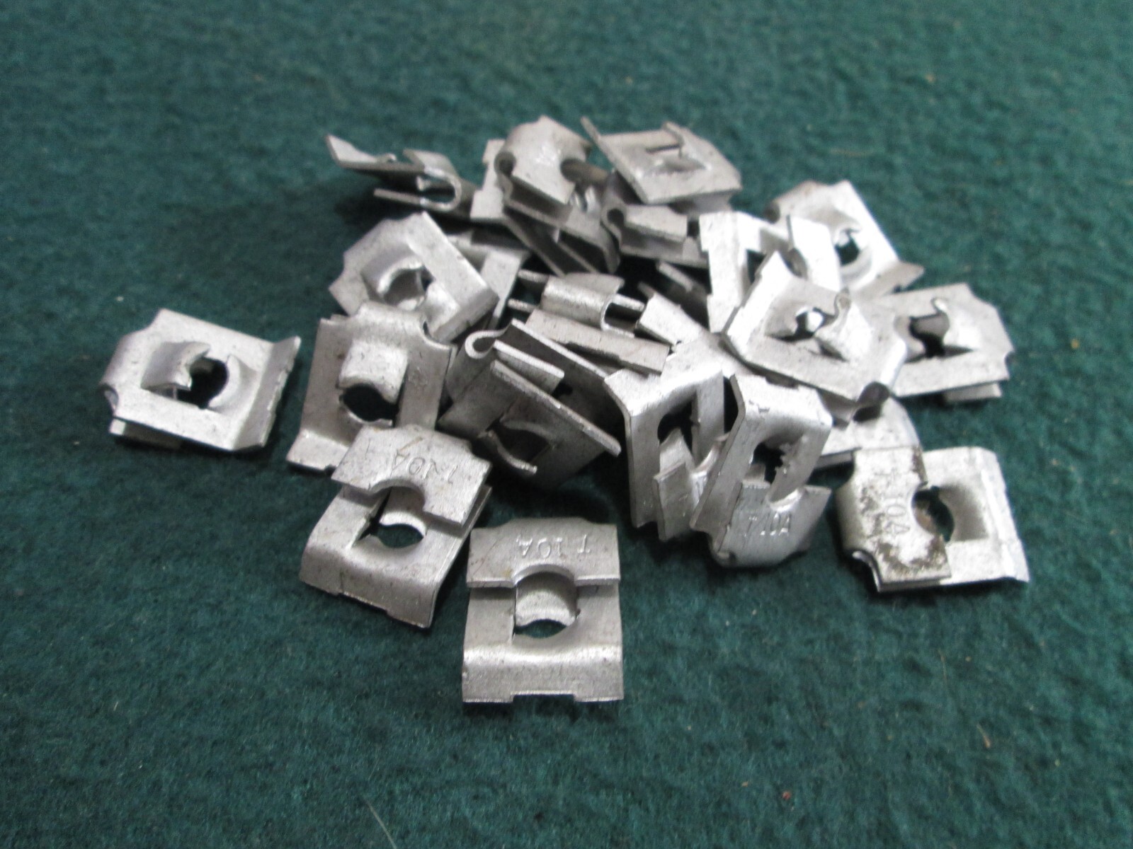 # 8 Galvanized J Type Nuts Lot of 50 1/4" Throat | eBay