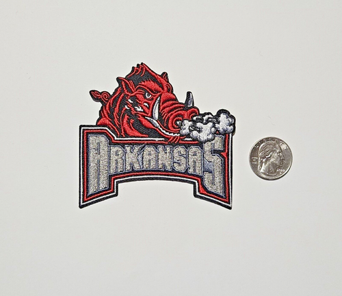University of Arkansas Razorbacks Embroidered Iron On Patch 3.5x3.25 ...