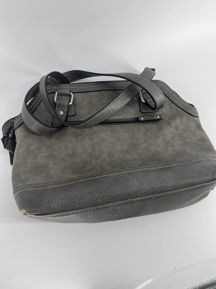 BOC Born Concept Gray Faux Leather Satchel Bag | eBay